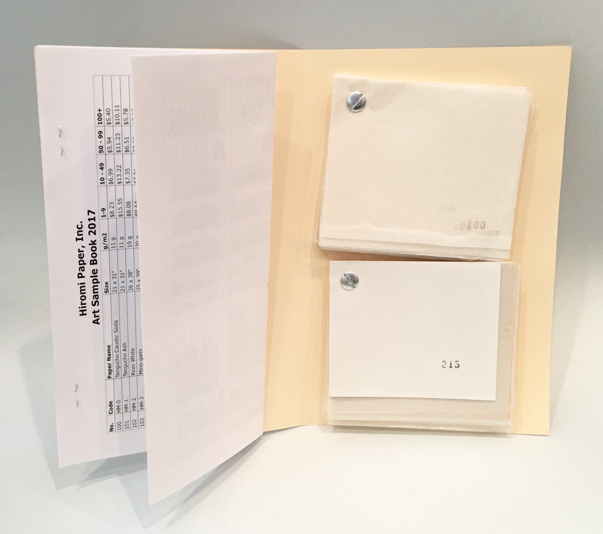 Art Sample Book – Hiromi Paper, Inc.